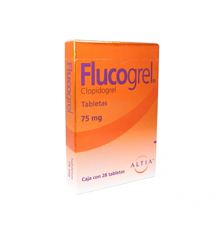 FLUCOGREL 75 MG CON 28 TABLETAS