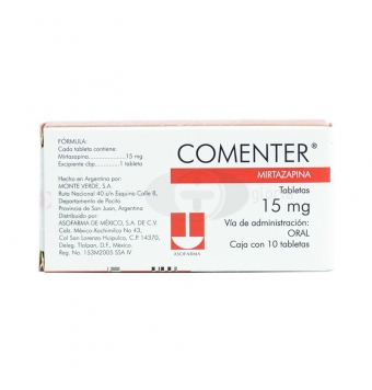 COMENTER 15 MG CON 10 TABLETAS