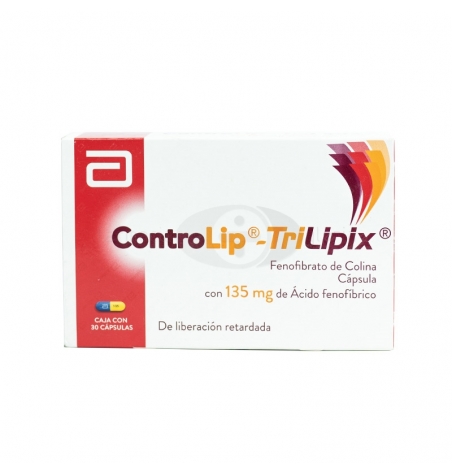 CONTROLIP TRILIPIX 135 MG CON 30 CÁPSULAS