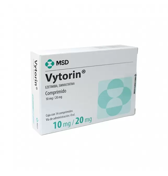 Vytorin T 10Mg/20Mg Con 14 Comprimidos