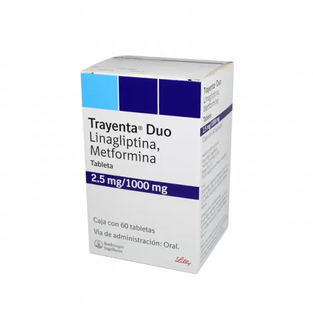 Trayenta Duo 2.5 Mg/1000 Mg 60 Tabletas