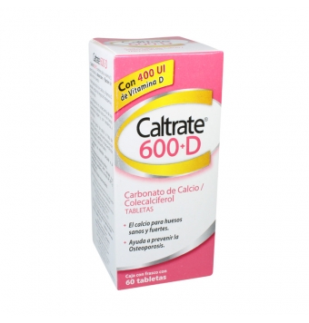 CALTRATE 600+M CON 60 TABLETAS