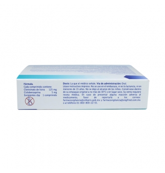 DORIXINA RELAX 125MG/5MG CON 20 COMPRIMIDOS