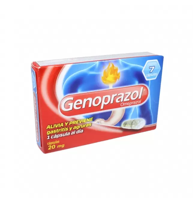 GENOPRAZOL 20 MG CON 7 CÁPSULAS
