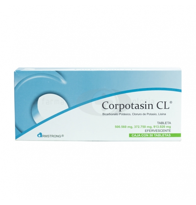 CORPOTASIN CL CON 50 TABLETAS EFERVESCENTES
