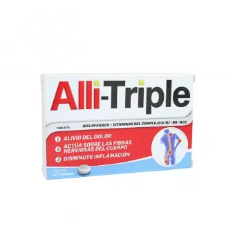 Alli-Triple, Caja Con 10 Tabletas