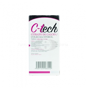 C-TECH 1495/2MG FRASCO CON 60 TABLETAS