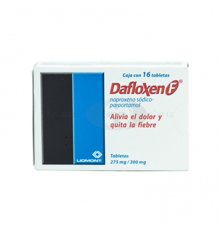 DAFLOXEN-F 275MG/300MG CON 16 TABLETAS