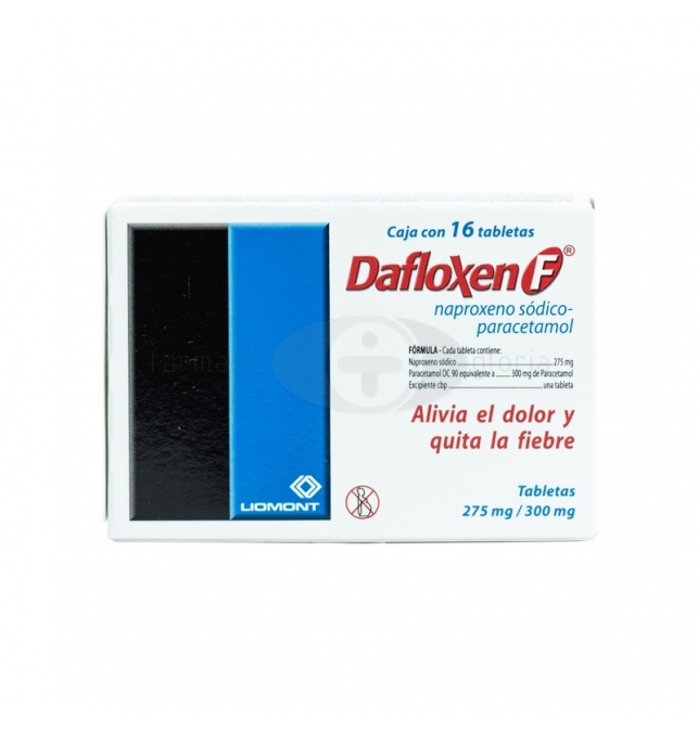DAFLOXEN-F 275MG/300MG CON 16 TABLETAS