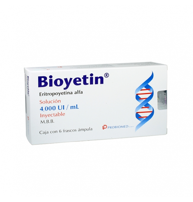BIOYETIN 4000 UI FRASCO ÁMPULA 6X1 ML
