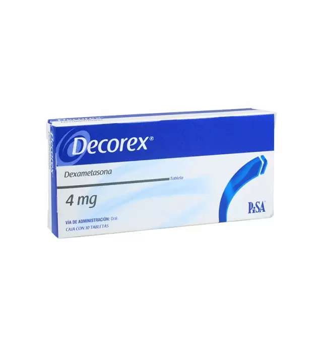 DECOREX 4 MG CON 10 TABLETAS
