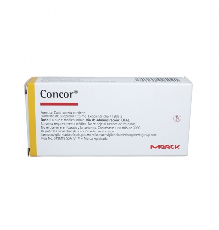 CONCOR 1.25 MG CON 30 TABLETAS