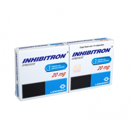 INHIBITRON 20 MG CAJA DUAL CON 7 CÁPSULAS C/U