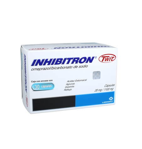 INHIBITRON TWIT 20MG/1100MG CON 30 CÁPSULAS