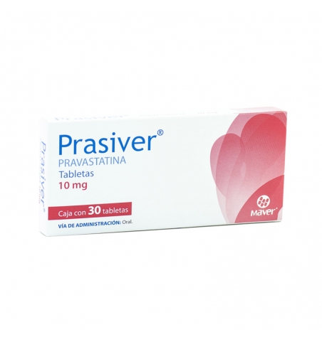 PRASIVER PRAVASTATINA 10 MG CON 30 TABLETAS