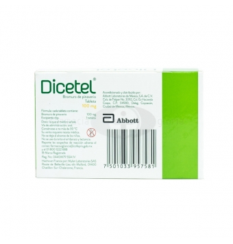 DICETEL 100 MG CON 42 TABLETAS