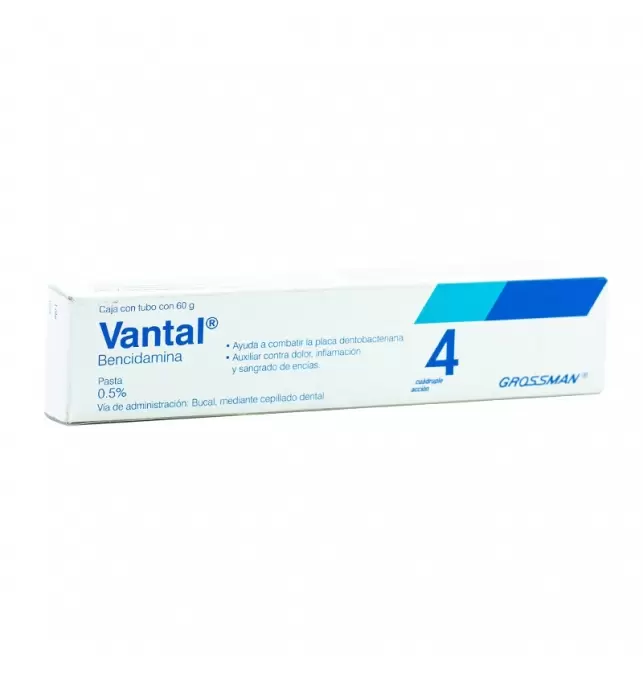 VANTAL PASTA DENTAL CON TUBO DE 60 G