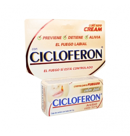 CICLOFERON COLOR PIEL 5.0% CREMA TUBO CON 2 G