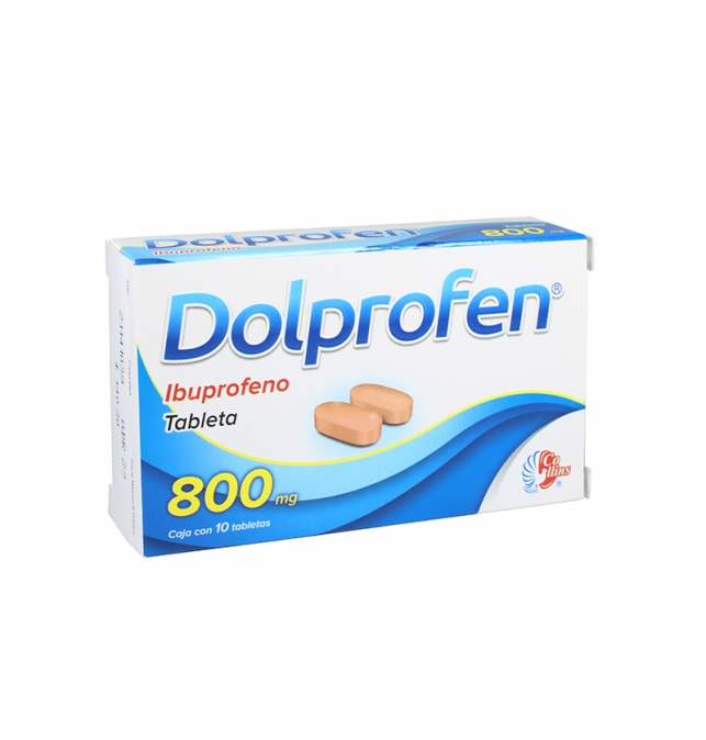 DOLPROFEN 800 MG CON 10 TABLETAS