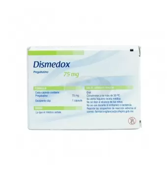DISMEDOX 75 MG CON 28 CÁPSULAS
