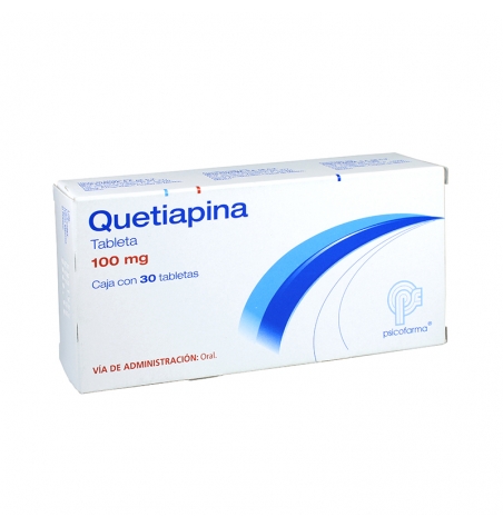 QUETIAPINA 100 MG CON 30 TABLETAS