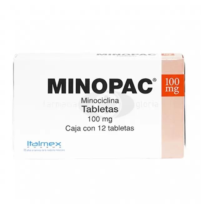 MINOPAC 100 MG CON 12 TABLETAS
