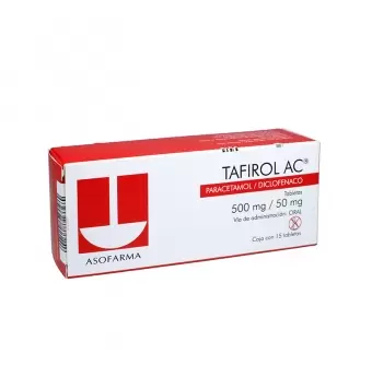 TAFIROL AC 500MG/50MG CON 15 TABLETAS
