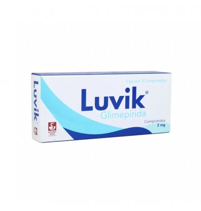 LUVIK GLIMEPIRIDA 2 MG CON 30 TABLETAS