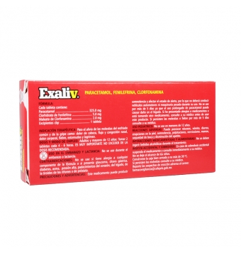 EXALIV 325MG/5MG/2MG CON 24 TABLETAS