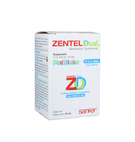 ZENTEL DUAL 400MG/100MG SUSPENSIÓN CON FRASCO DE 10 ML