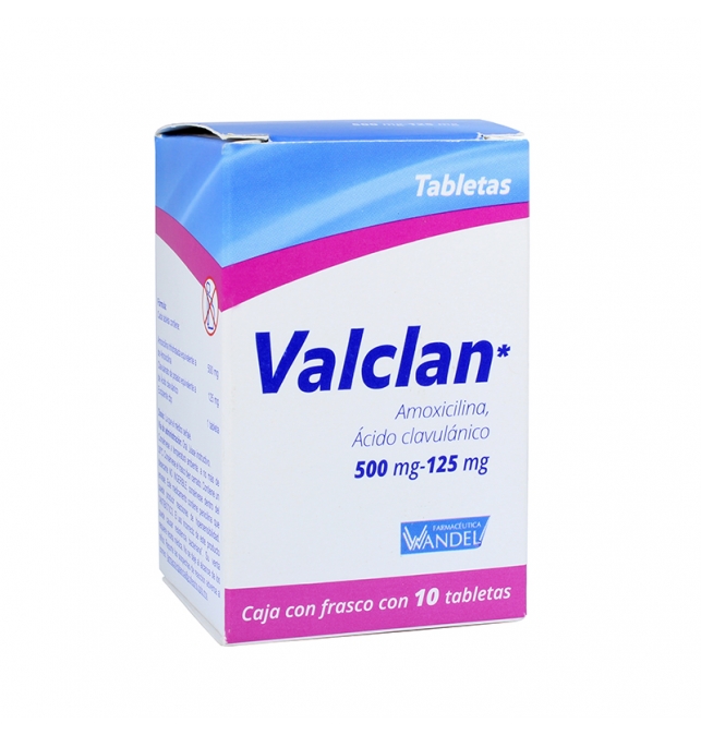 VALCLAN 500MG/125MG CON 10 TABLETAS