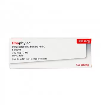 RHOPHYLAC 300MCG/2ML CAJA CON JERINGA PRELLENADA