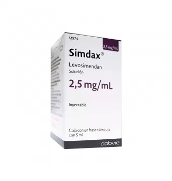 SIMDAX 2.5MG/ML CAJA CON FRASCO ÀMPULA CON 5ML