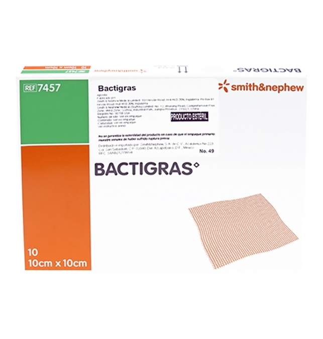 BACTIGRAS DE 10X10CM CAJA CON 10 APOSITOS