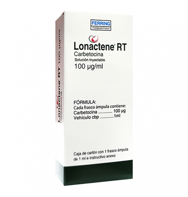LONACTENE 100MCG/ML CAJA CON FRASCO AMPULA DE 1ML