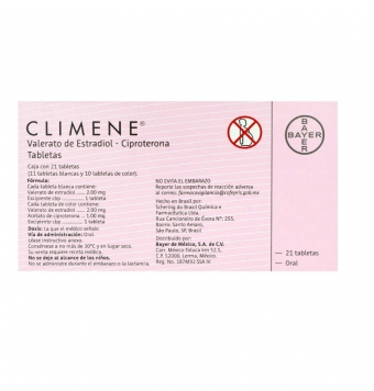 CLIMENE CAJA CON 21 TABLETAS