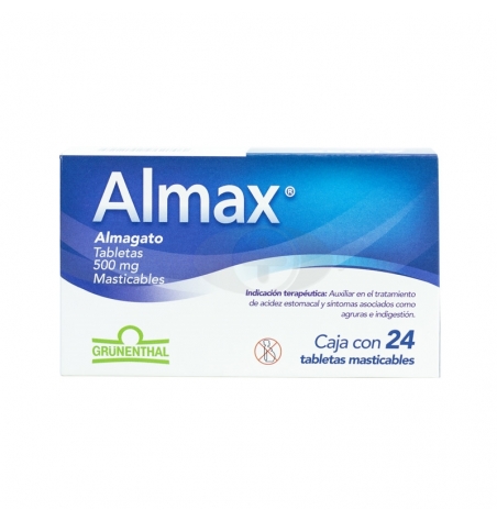 ALMAX 500 MG CON 24 TABLETAS MASTICABLES