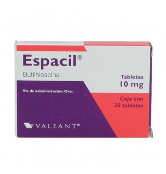 ESPACIL 10 MG CAJA CON 20 TABLETAS
