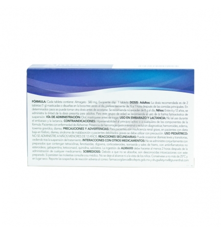 ALMAX 500 MG CON 24 TABLETAS MASTICABLES